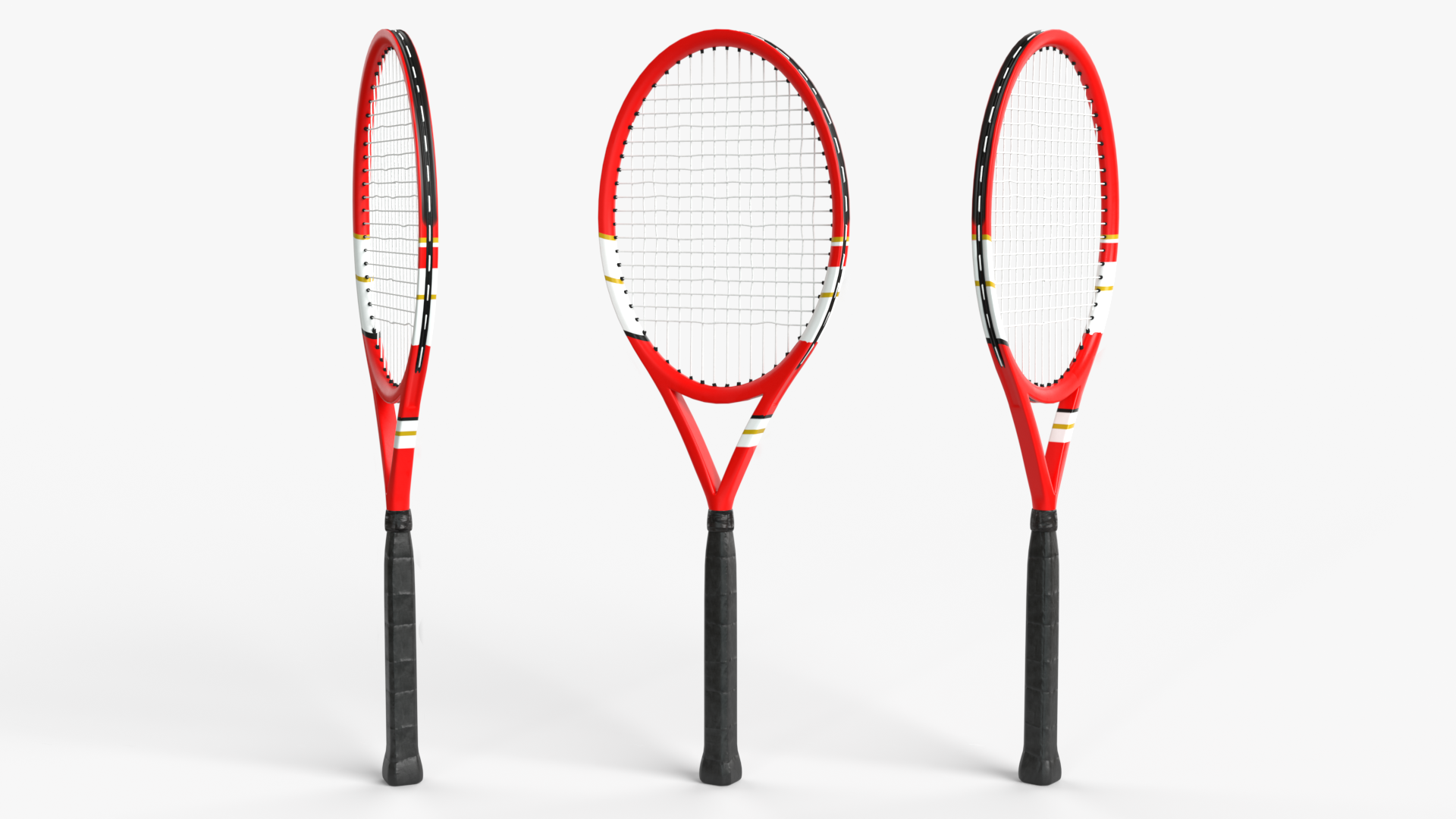 Collection of tennis rackets and balls - Buy Royalty Free 3D model by ...